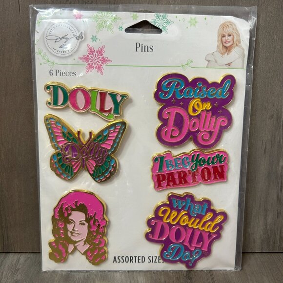 Dolly Parton | Accessories | Dolly Parton Enamel Pin Set 6 Assorted ...